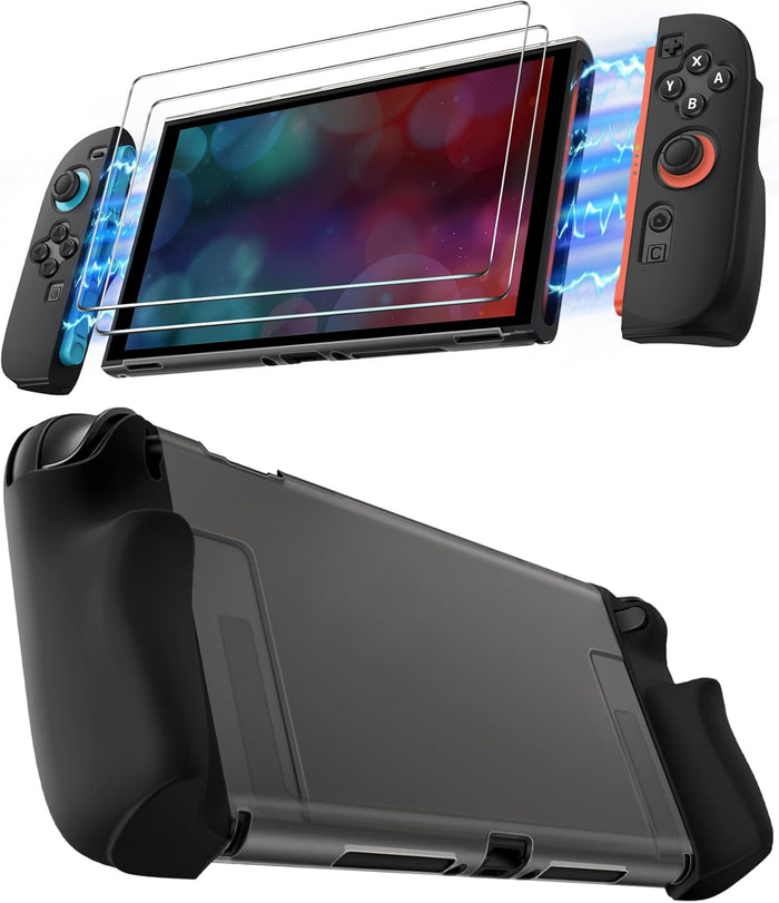 iVoler 5-in-1 Set Dockable Grip Case for Nintendo Switch 2, PC Frame,